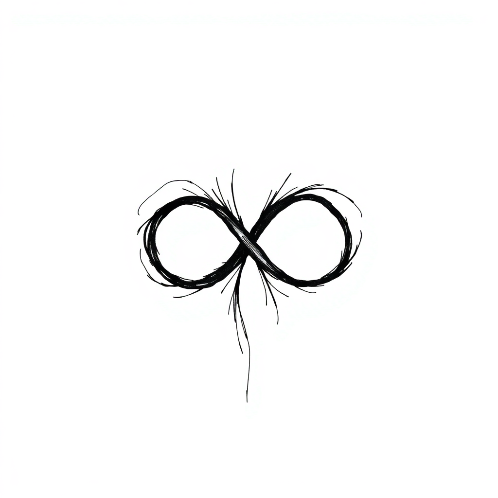 Sketch "Infinity Symbol With Adrian" Tattoo Design | TattooCanvas.com
