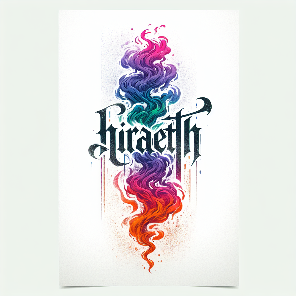Sketch "The Word Hiraeth Formed In " Tattoo Design | TattooCanvas.com