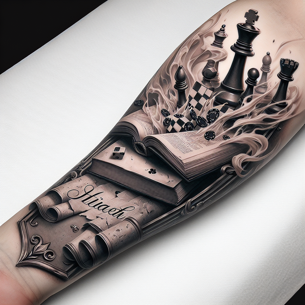 Realism "Forearm Tattoo Of An Open B" Tattoo Design | TattooCanvas.com