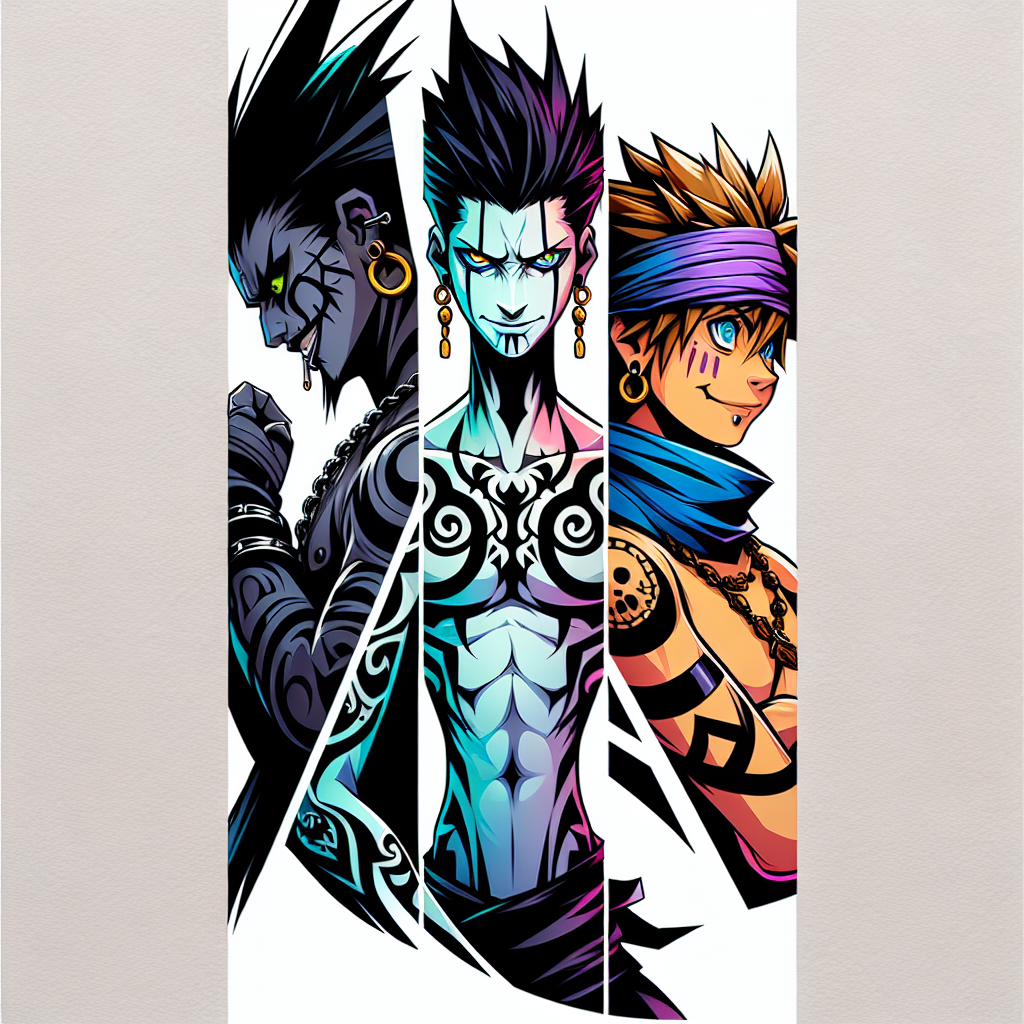 Anime "Sukuna Ban Zoro" Tattoo Design | TattooCanvas.com