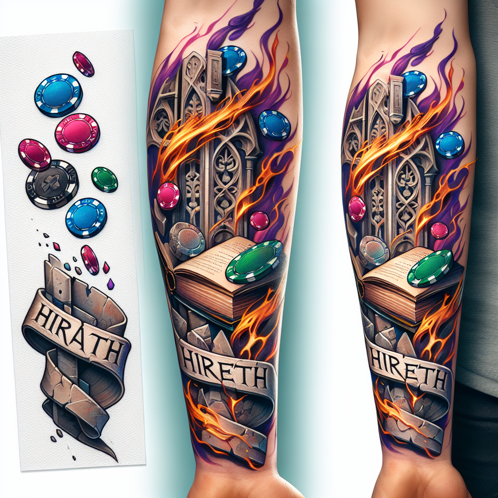Realism "Forearm Tattoo Of An Open B" Tattoo Design | TattooCanvas.com