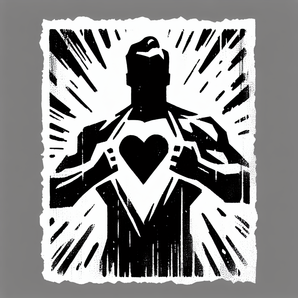 Sketch "Superman Heart" Tattoo Design | TattooCanvas.com