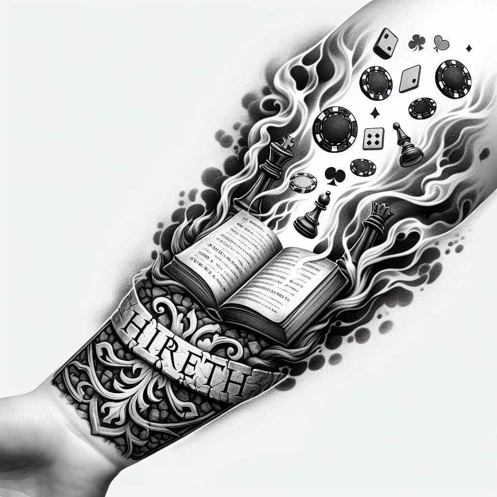 Realism "Forearm Tattoo Of An Open B" Tattoo Design | TattooCanvas.com